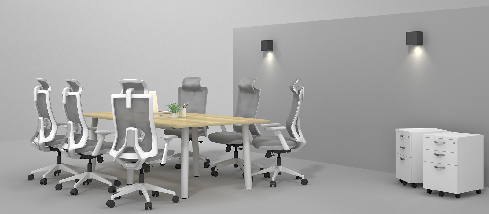Straight Meeting Table 6 - 8 pax Grow Conference Table Conference ...