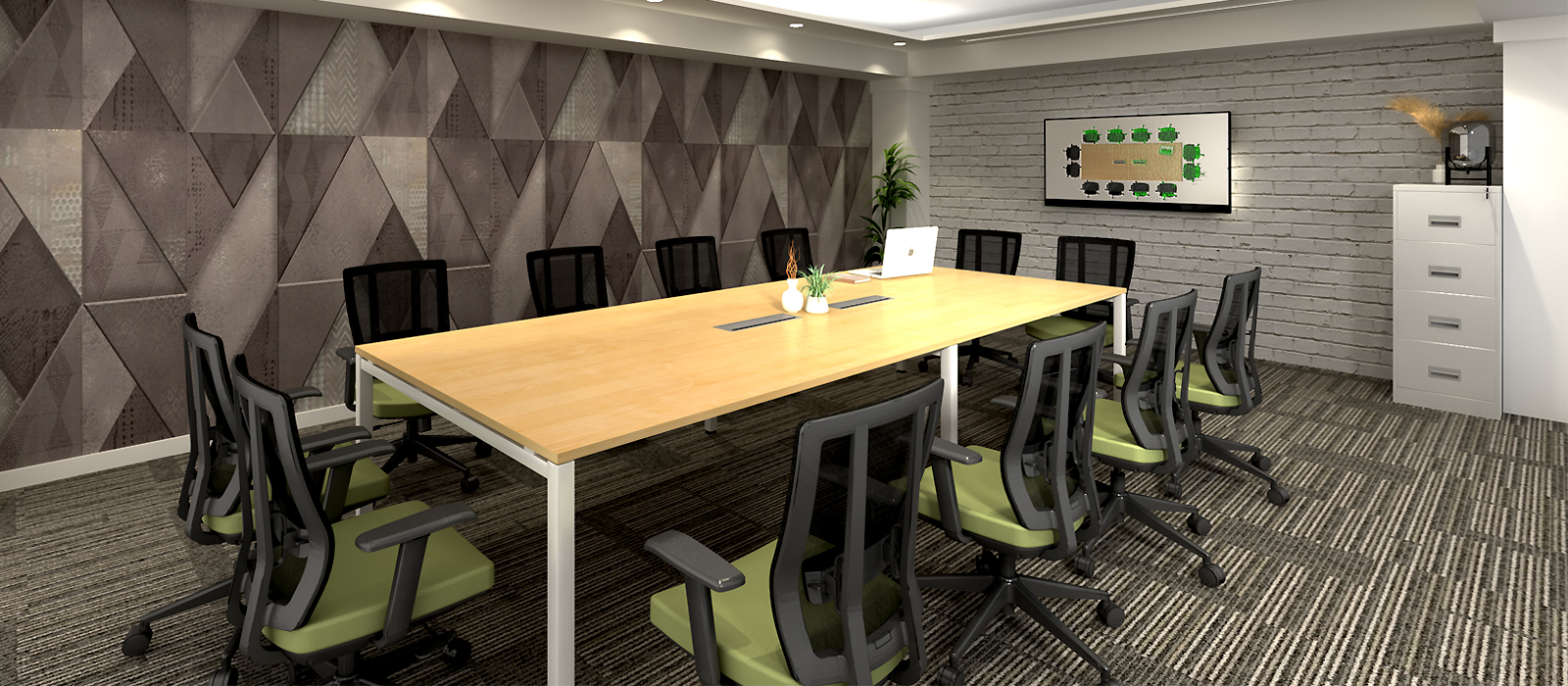 Straight Conference table 6 - 8 pax One Conference Table Conference ...