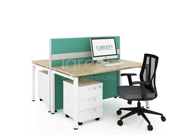 Straight Table Cluster of 2,4,6 45mm partition Cubicle Workstation ...